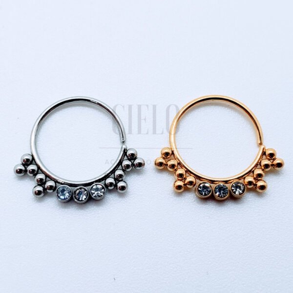 PIERCING SEPTUM ARGOLLA SIN FIN MODELO 3 (ACERO COMPLETO) – Cielo ...